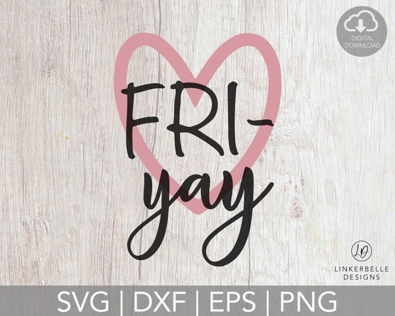 Fri Yay Heart DIGITAL DOWNLOAD Free Commercial License | Etsy