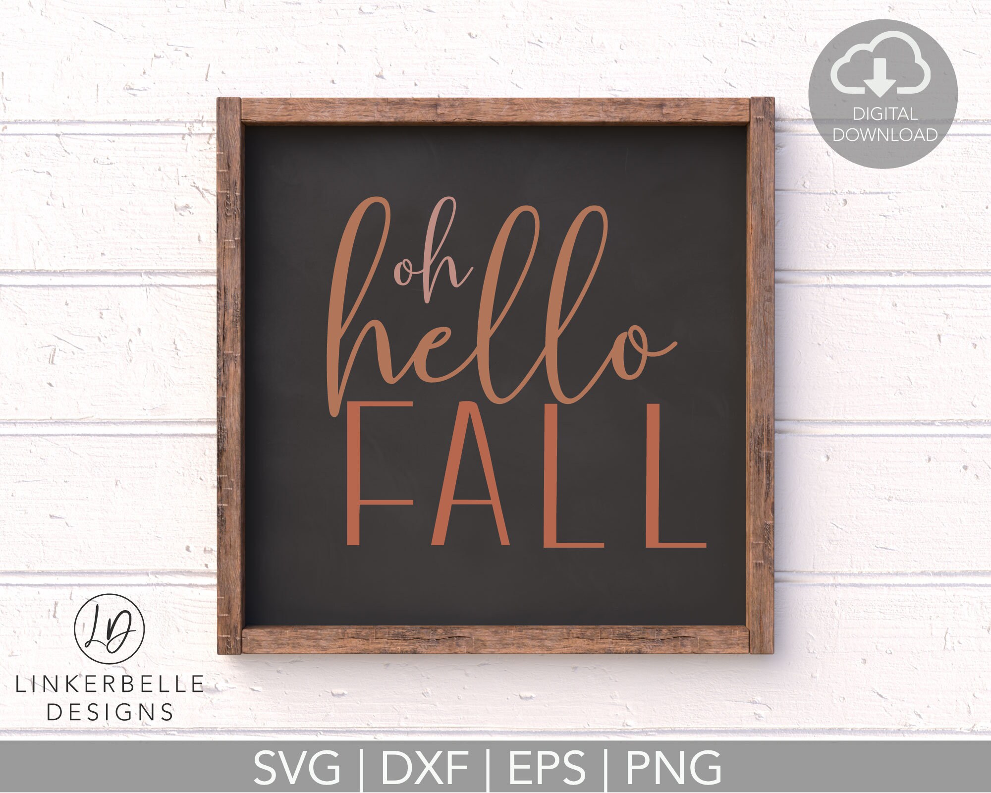 Oh Hello Fall | Autumn SVG DIGITAL DOWNLOAD { Free Commercial License ...