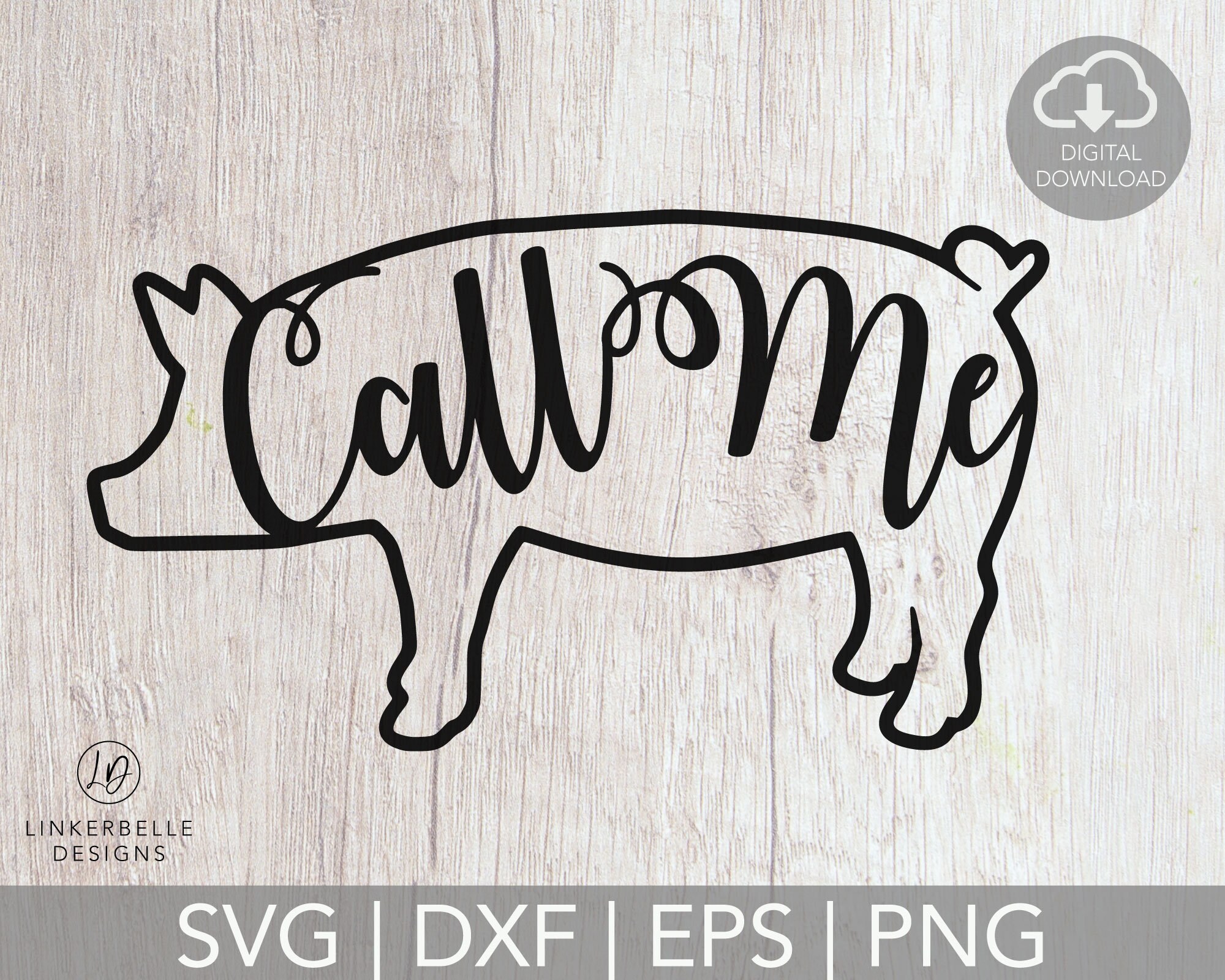Call Me Pig DIGITAL DOWNLOAD { Free Commercial License Included for ...