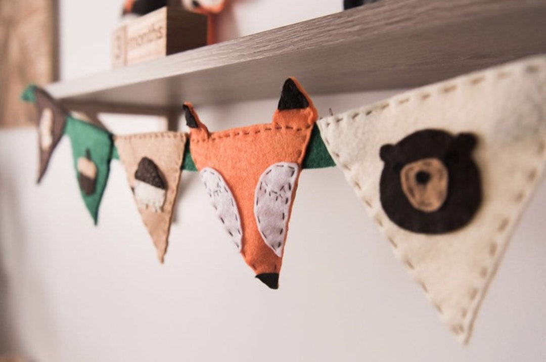 Woodland Animal Wall Bunting-great for Nursery or Birthday Party ...