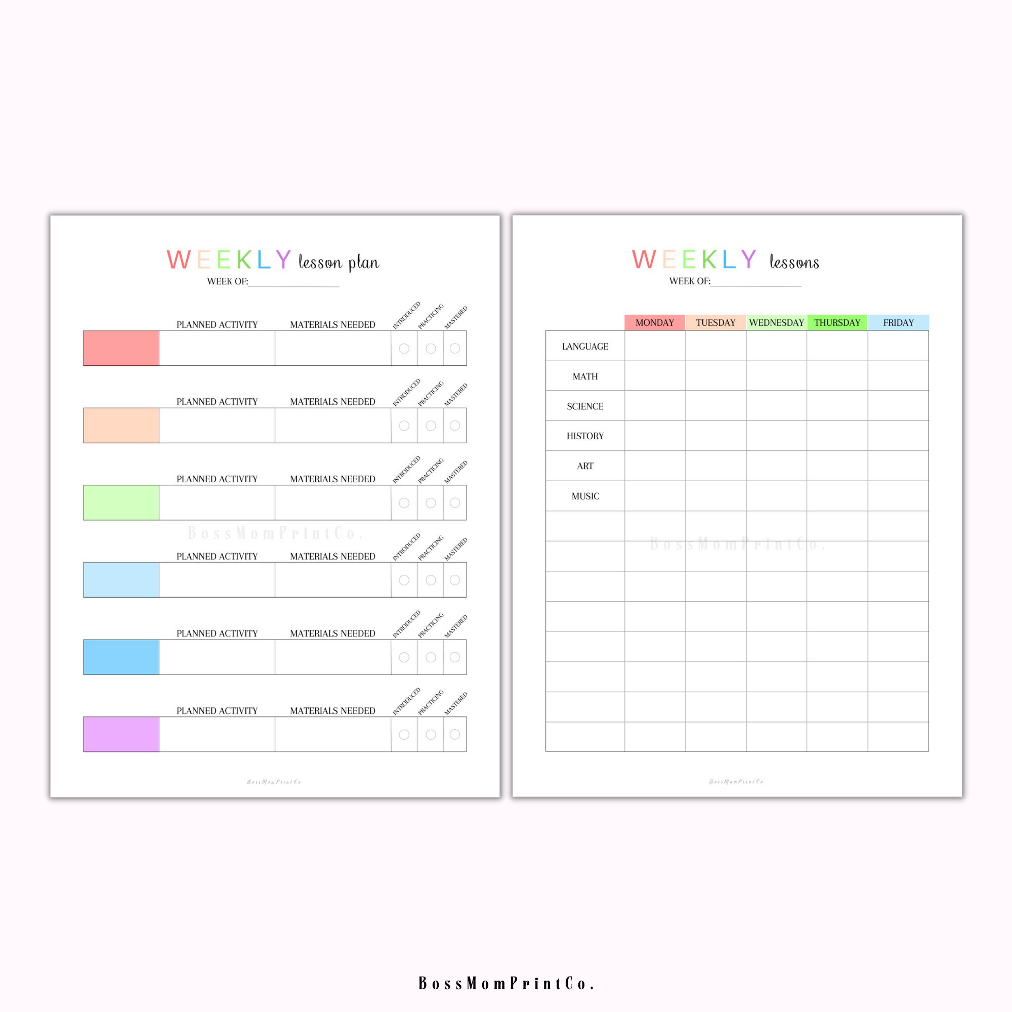 Homeschool Planner Printable | Student Planner | Printable ...
