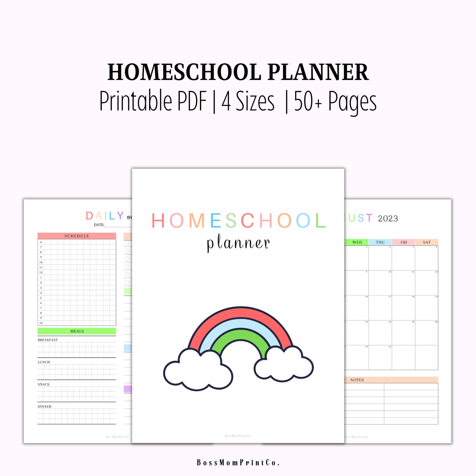Homeschool Planner Printable Student Planner Printable - Etsy