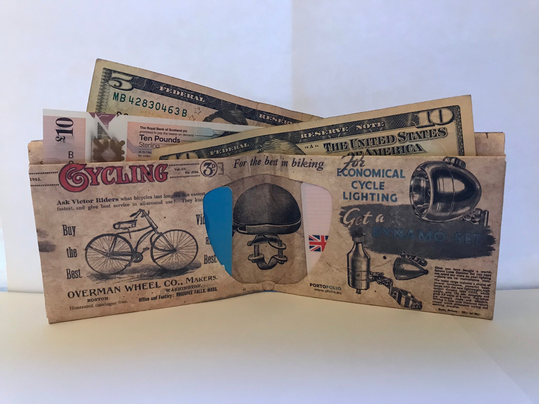 Bicycle Slim Wallet Ultra Slim Gorgeously Desined Origami Wallet - Etsy