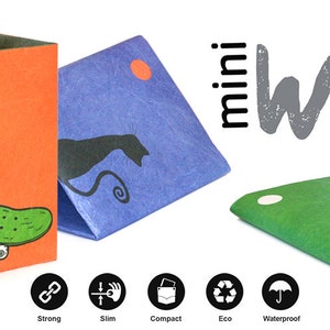 Mini Wallet-card Holder Tyvek Material Strong Compact Recyclable - Etsy
