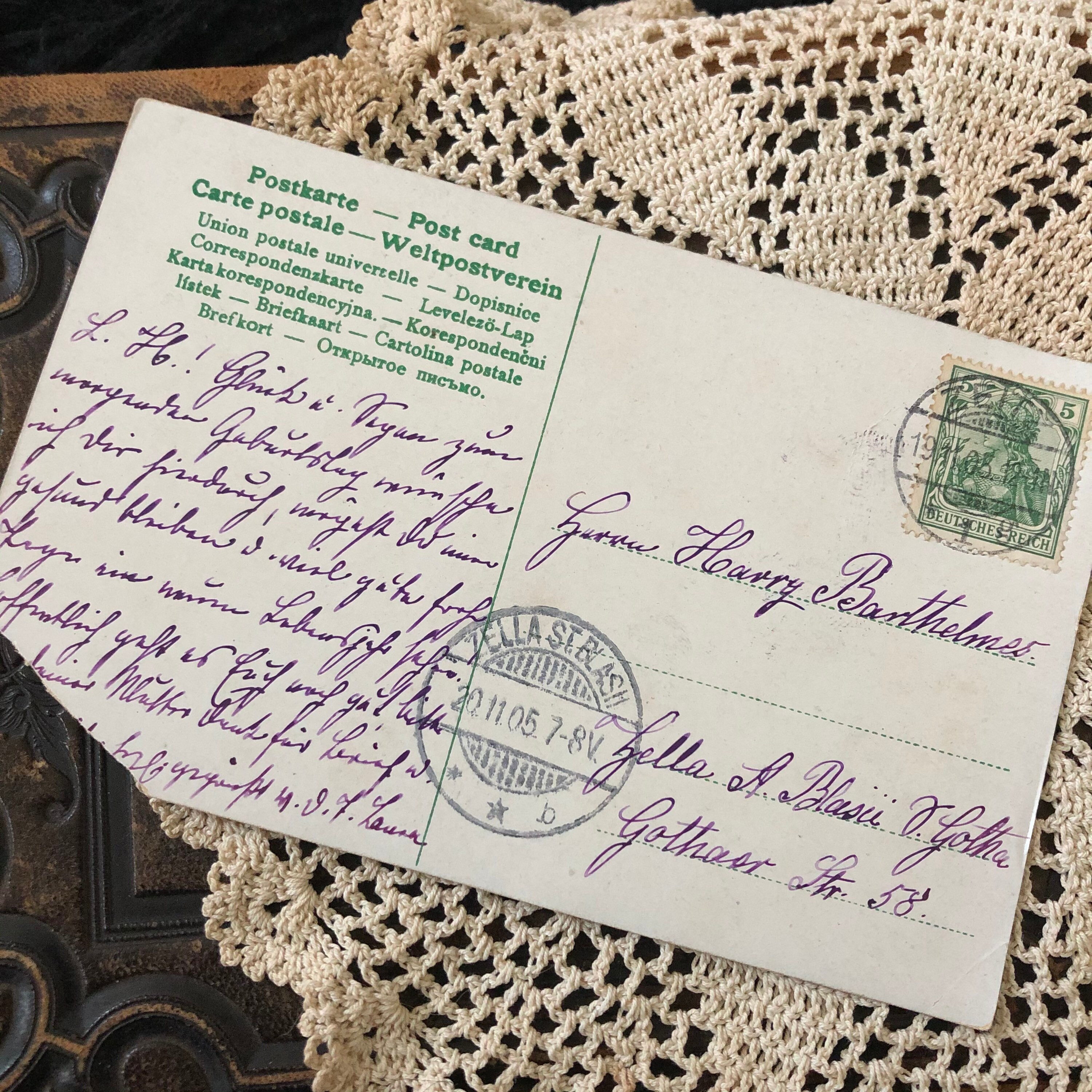 Antique German Postcard Colorized Photo of Men Singing Choir | Etsy