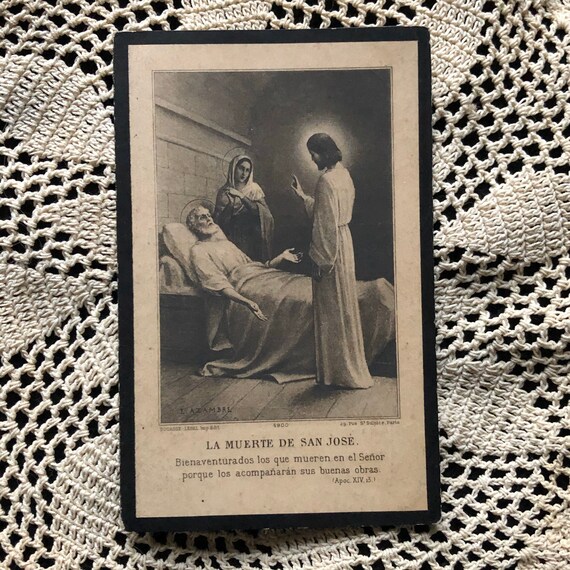 Antique Mourning Funeral Card N | Etsy