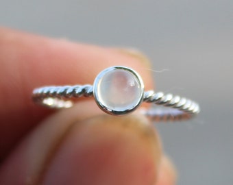 Celestine Galaxy Trio Ring in Sunstone Moonstone | Etsy