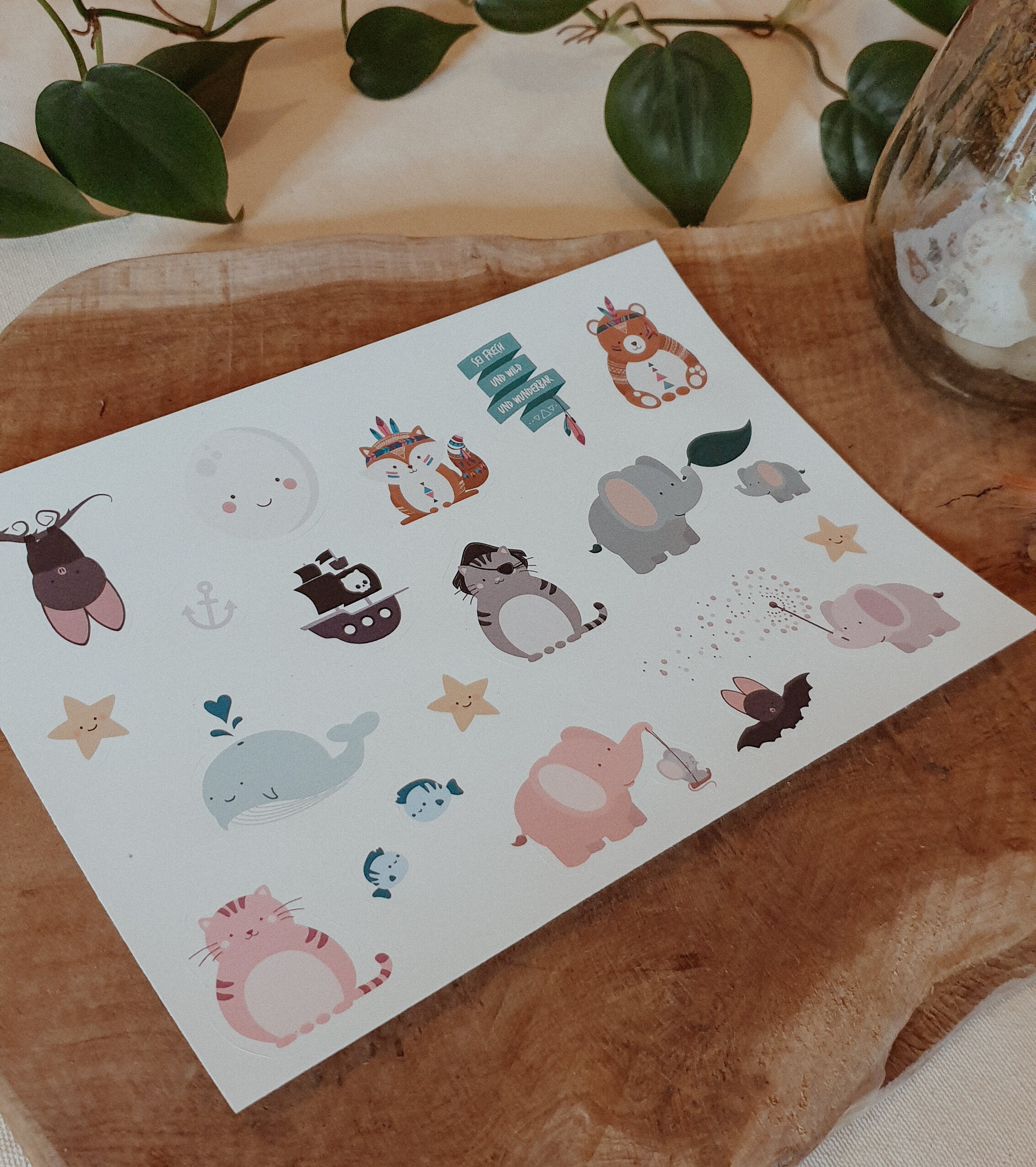 Animals Sticker Sheet // Sticker Sheet A5, Animals - Etsy