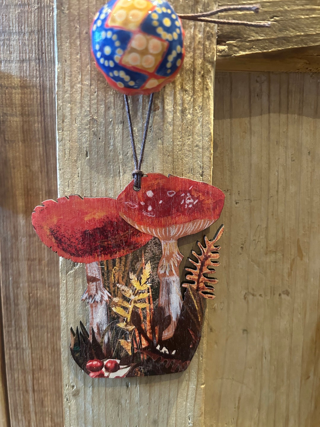Toadstools Birch Plywood Decoration - Etsy