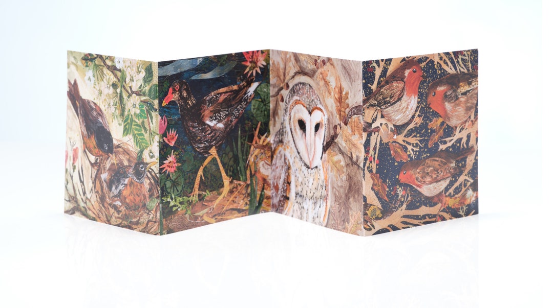 Fold Out Concertina Greeting Card - Etsy