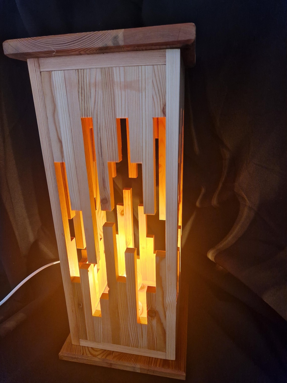 Wooden Lamps, Table Lamps, Side Lamps, Unique Wooden Lamps, Reclaimed ...