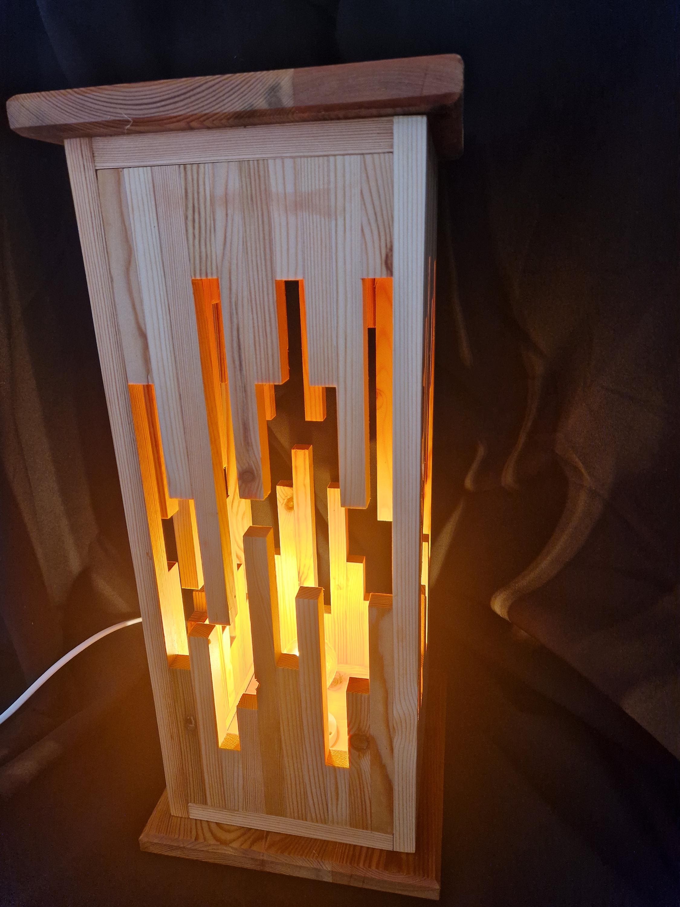 Wooden Lamps, Table Lamps, Side Lamps, Unique Wooden Lamps, Reclaimed ...
