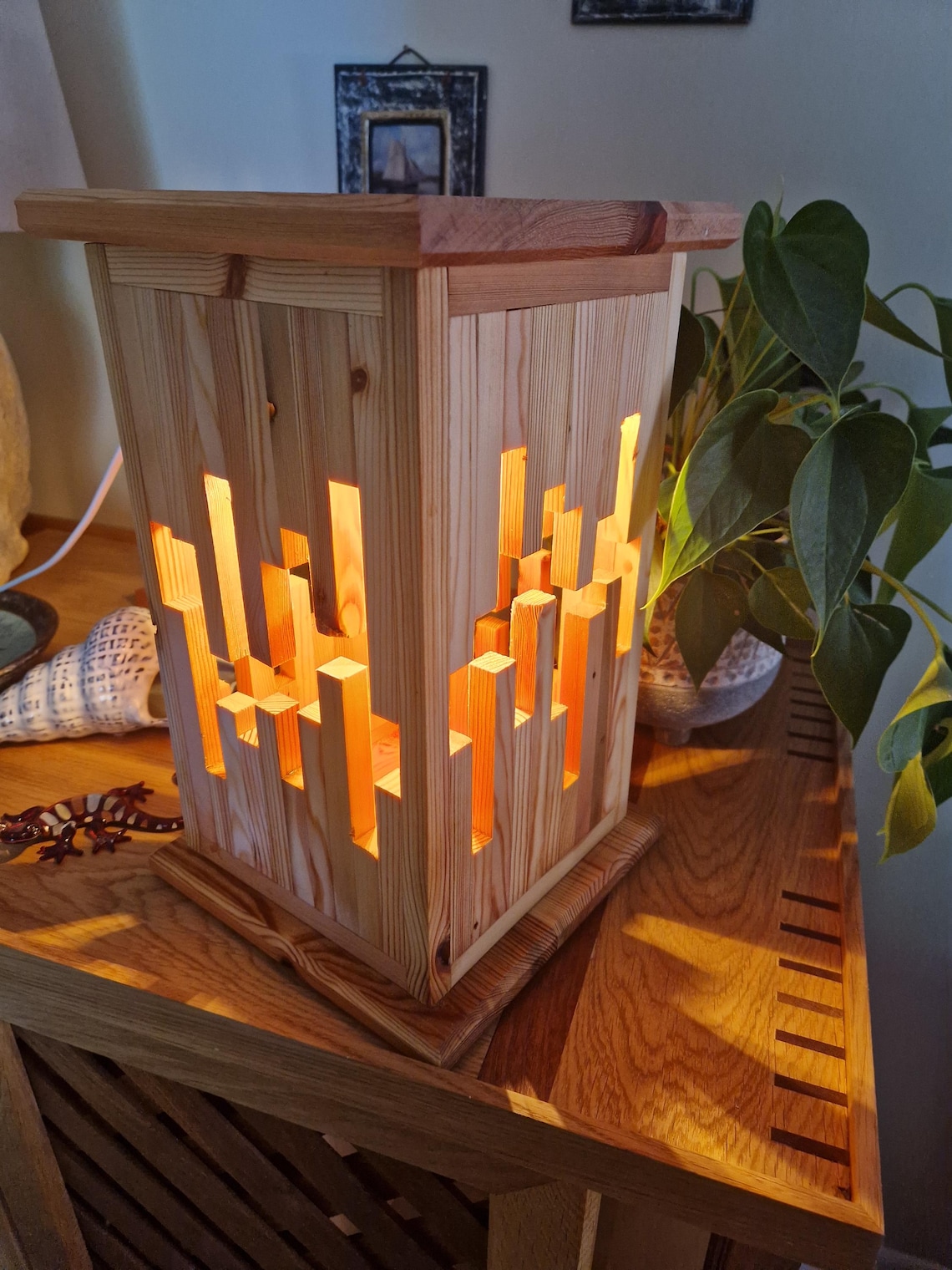 Wooden Lamps, Table Lamps, Side Lamps, Unique Wooden Lamps, Reclaimed ...
