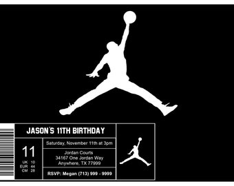 Jordan Invitations | Etsy