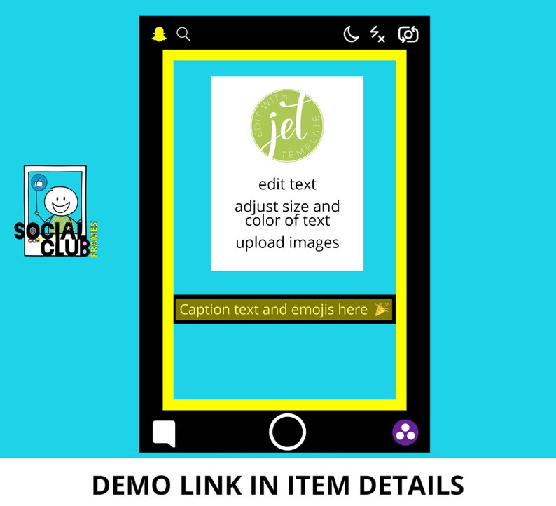 Snapchat Selfie Frame Social Media Photo Booth Prop - Etsy