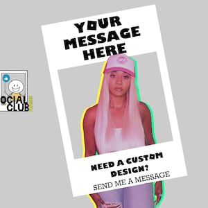 Customizable Snapchat Social Media Frame Prop - Etsy