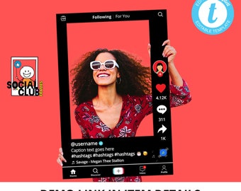 Tik Tok Selfie Frame - Etsy Australia