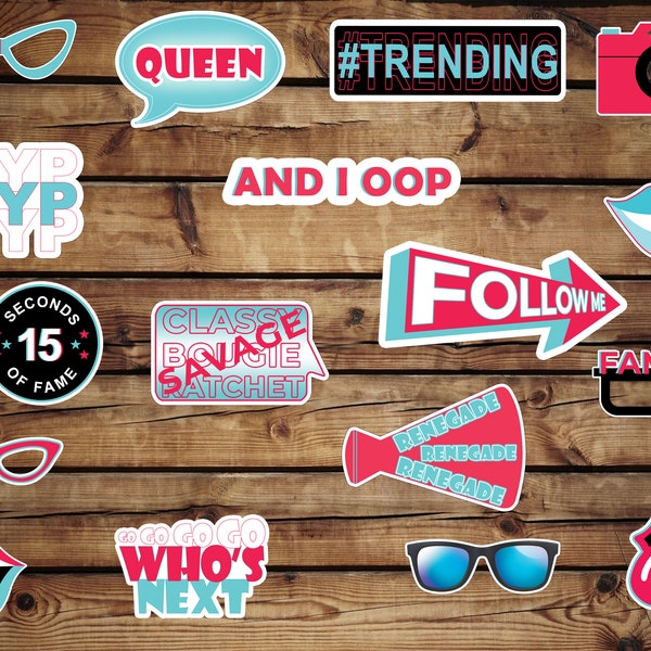 Tik Tok Backdrop - Etsy