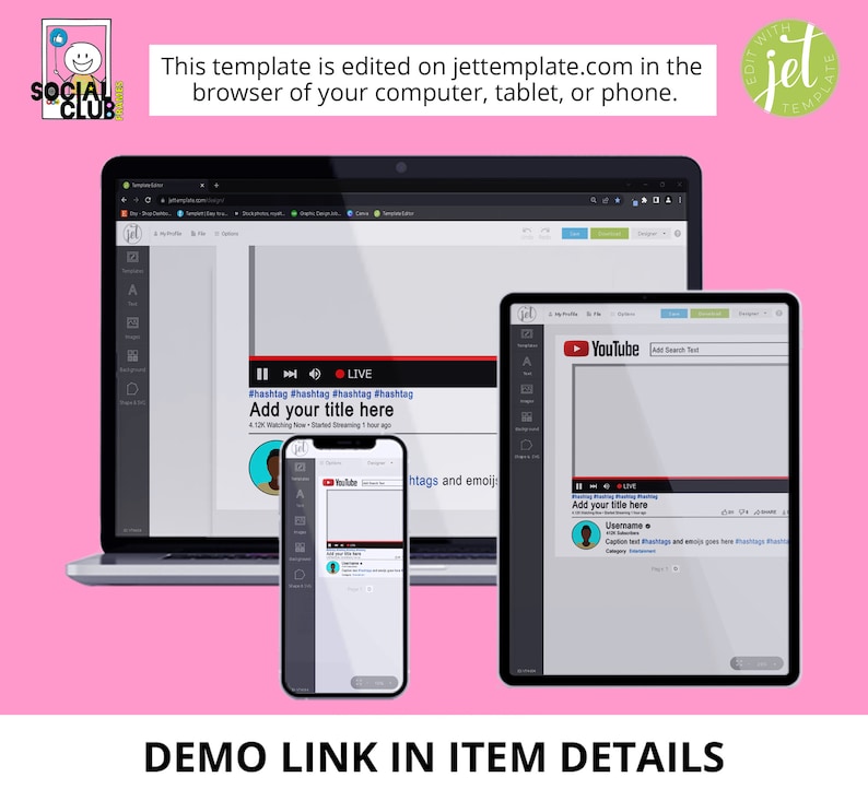 Youtube Selfie Frame: Social Media Photo Booth Prop (editable ...