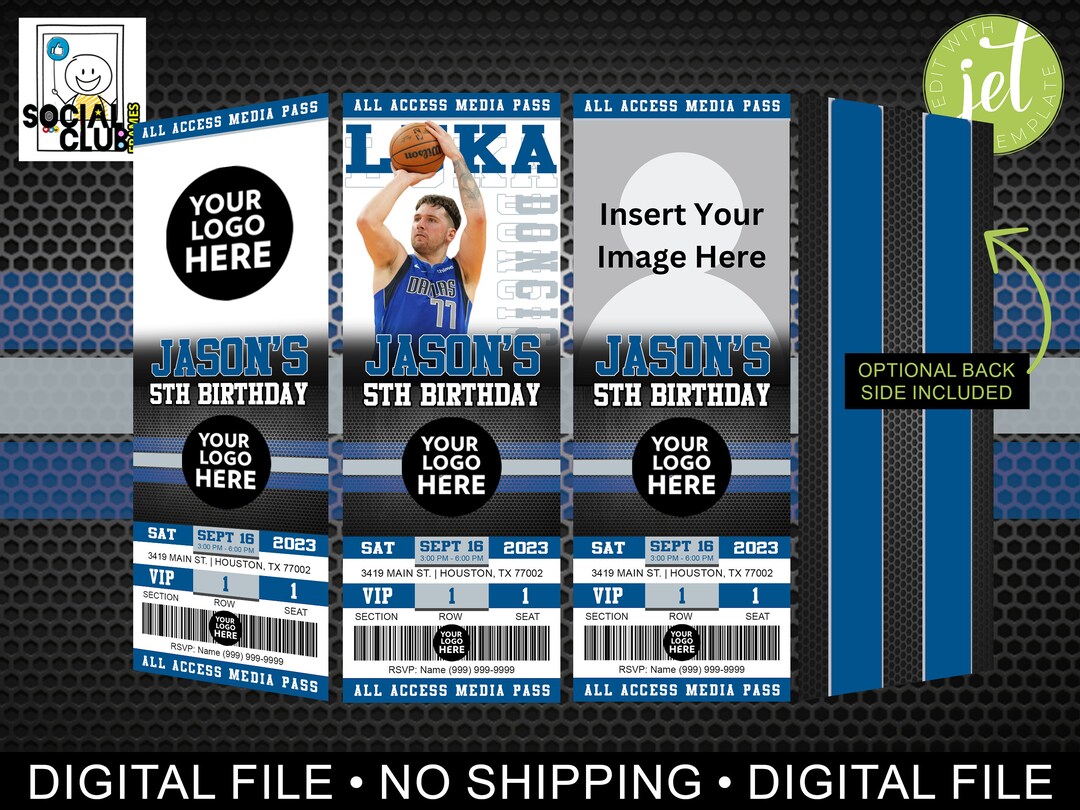 Dallas Mavericks Invitation, Mavericks Invite, Basketball Invitation ...