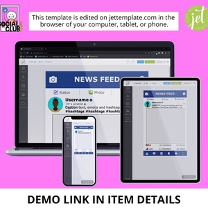 Facebook Selfie Frame, Social Media Photo Booth Prop, Editable ...