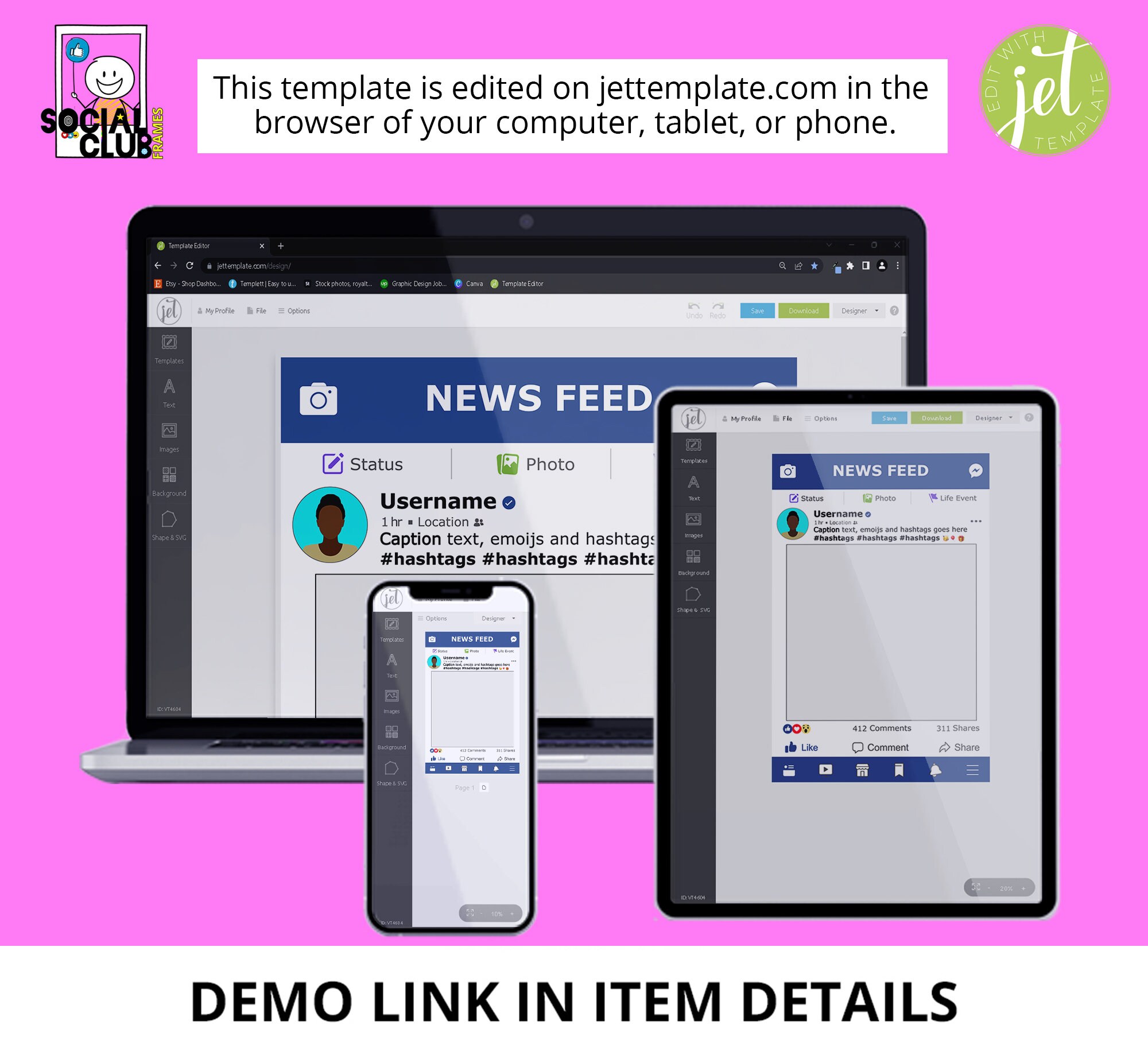 Facebook Selfie Frame Social Media Photo Booth Prop - Etsy