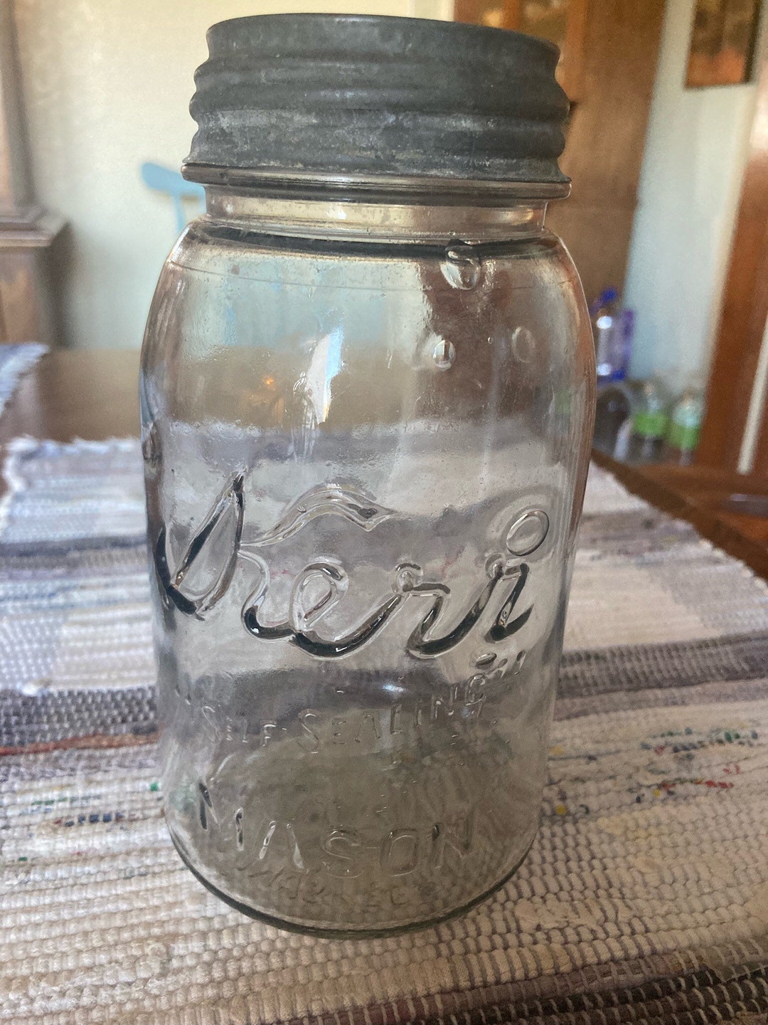 Vintage Kerr Quart Mason Jar Self Sealing Pat August 31 1915 - Etsy