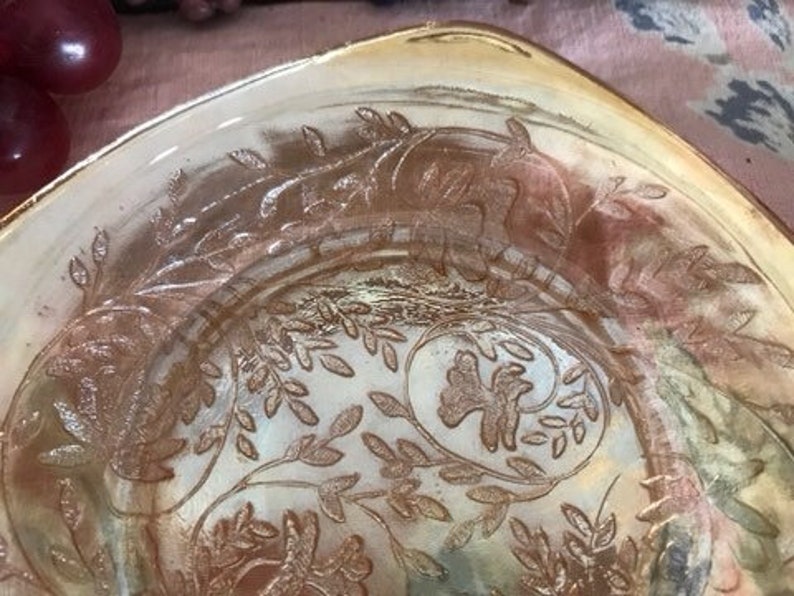 Vintage Floragold by Jeanette Glass Company Cup and Saucer - Etsy