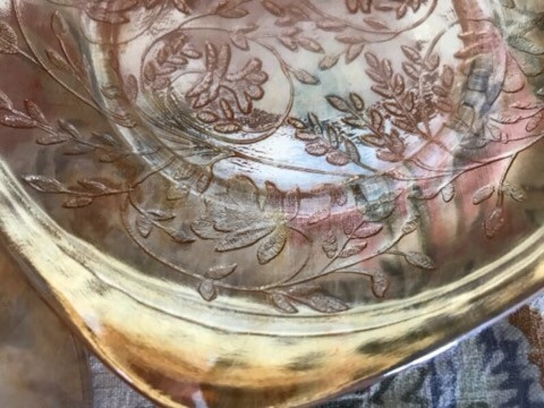 Vintage Floragold by Jeanette Glass Company Cup and Saucer - Etsy