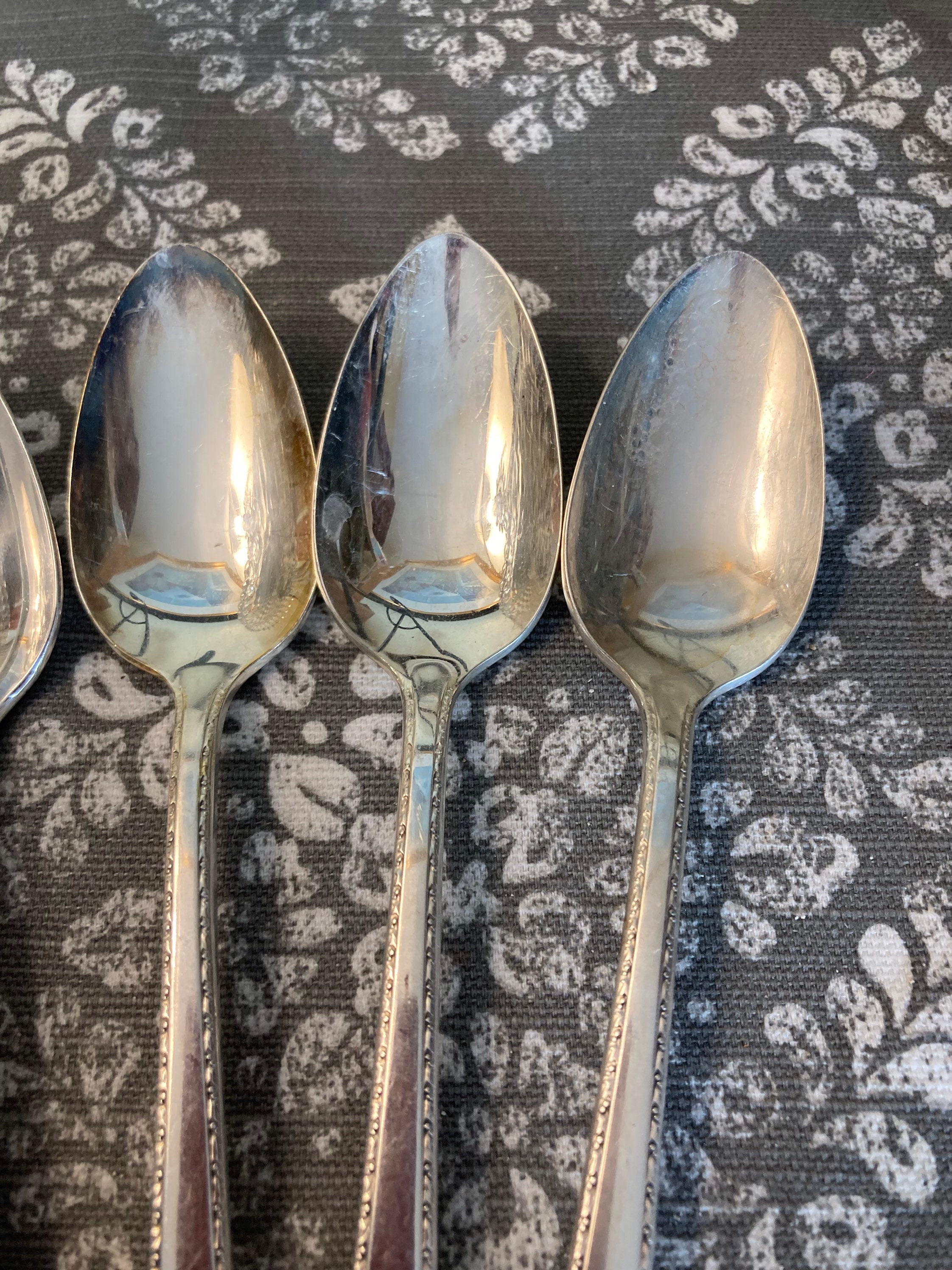Vintage Replacement Silver Plate Flatware Prestige Plate Set of 6 ...