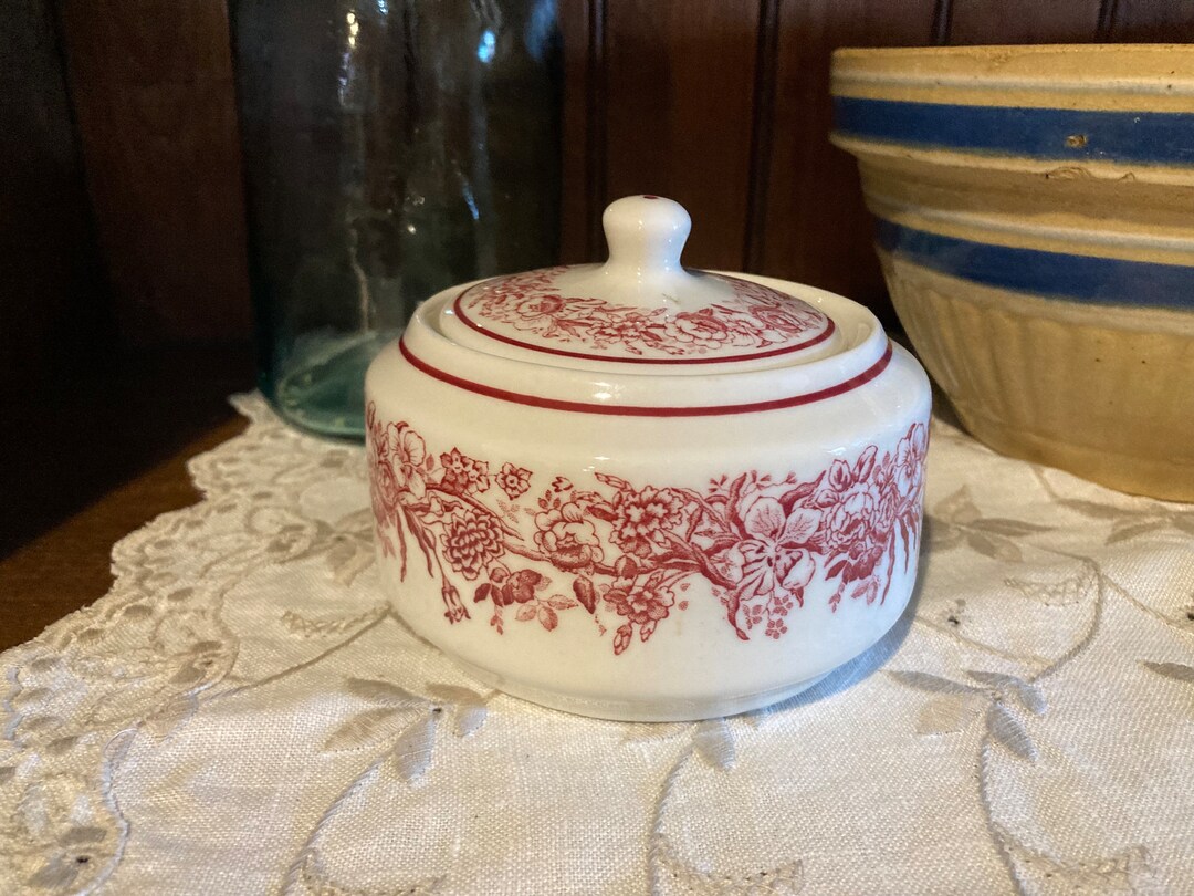 Rare Shenango China Red Restaurant Ware Sugar Bowl - Etsy