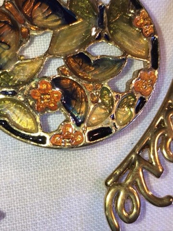 Collection of Three Vintage Ladies Pins From Estate - Gem