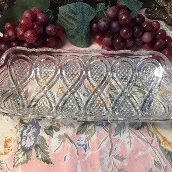 Antique Cut Glass Celery Dish - Etsy