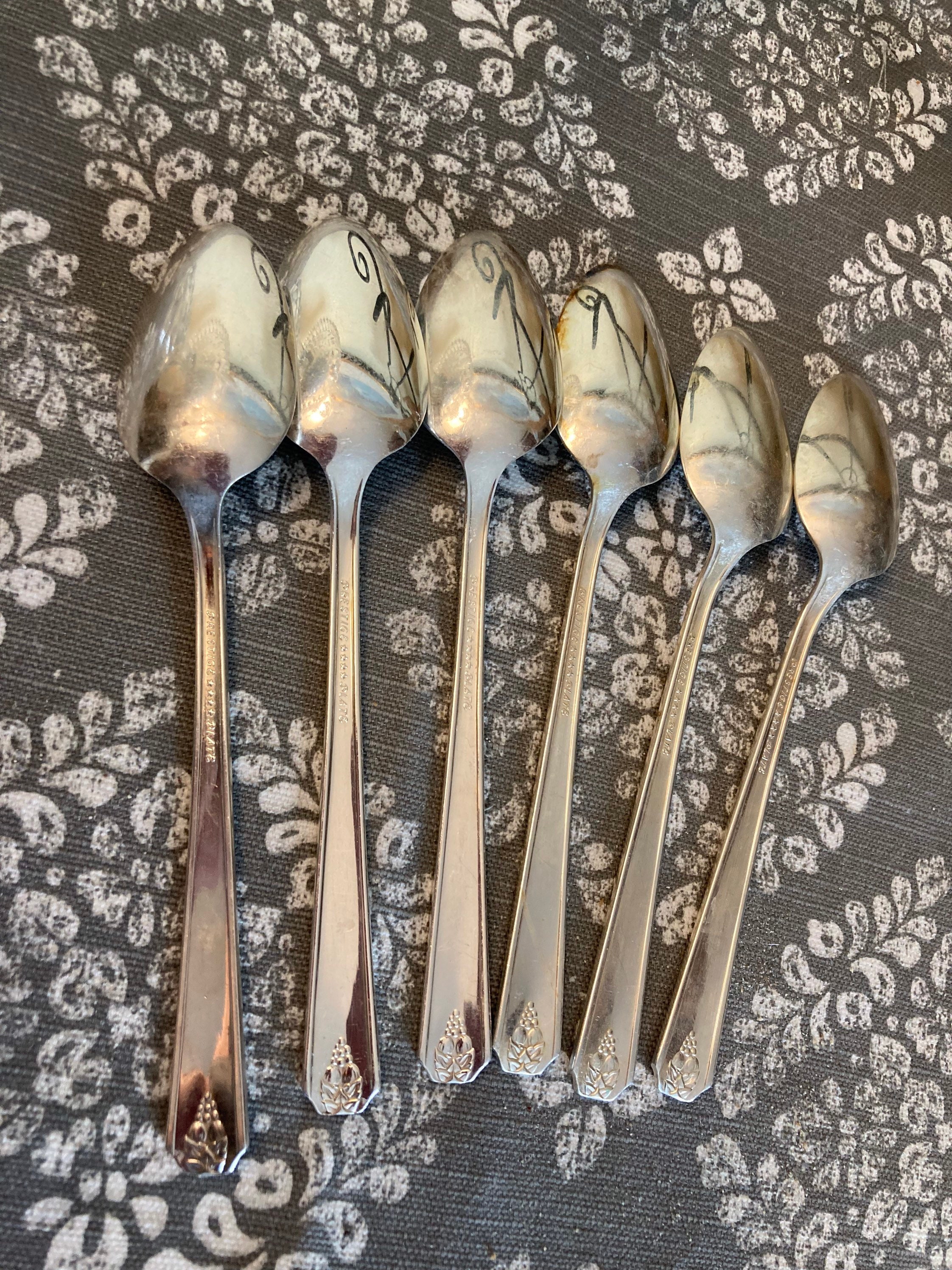 Vintage Replacement Silver Plate Flatware Prestige Plate Set of 6 ...