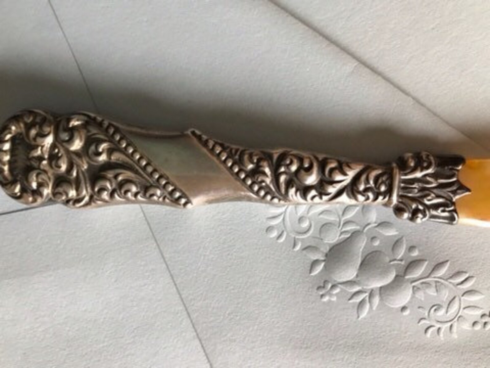 Beautiful Vintage Sterling Silver Handle Bakelite Blade Letter - Etsy