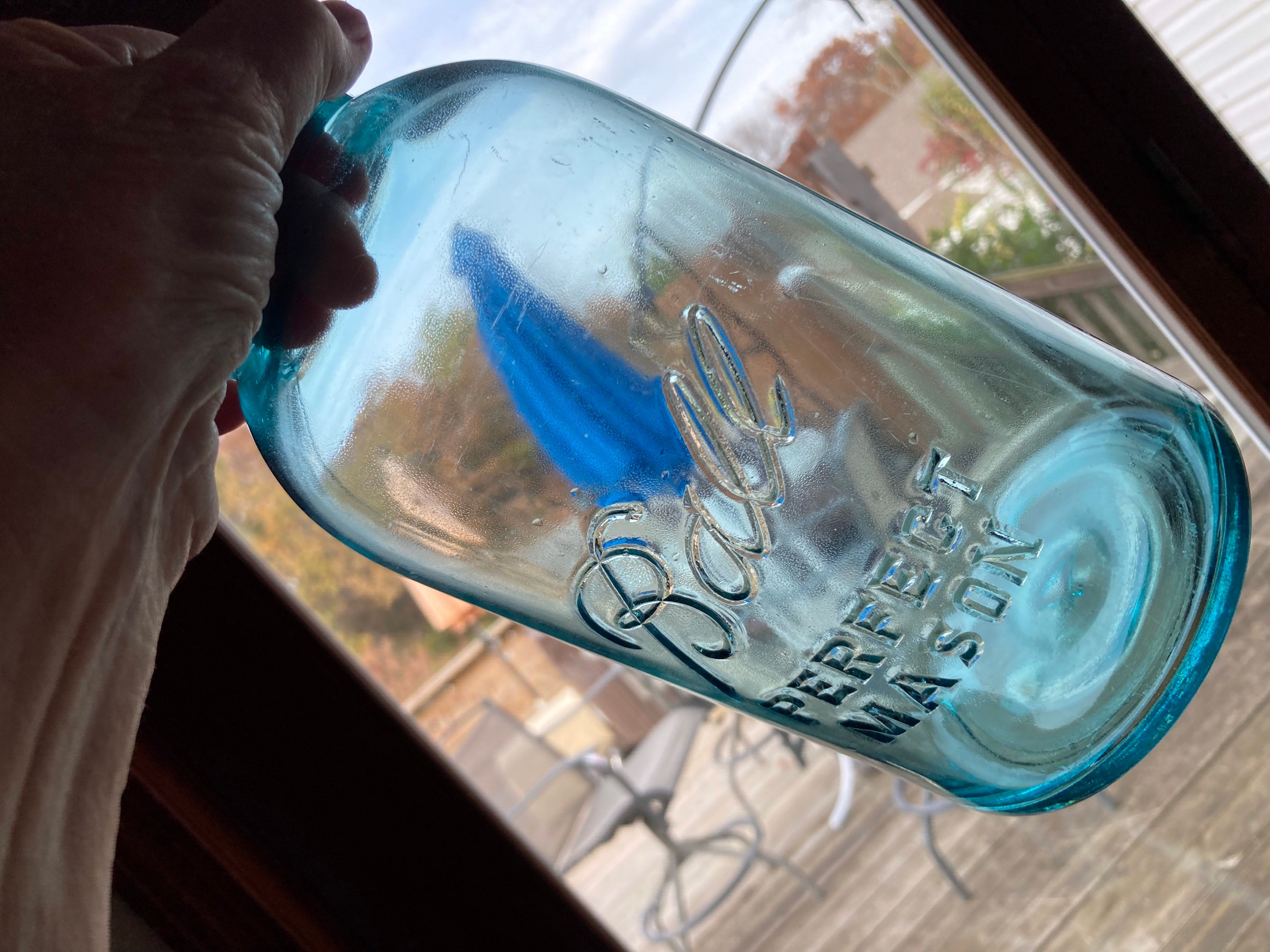 Nice Aqua Blue Half Gallon Ball Mason Jar With Zinc Lid - Etsy