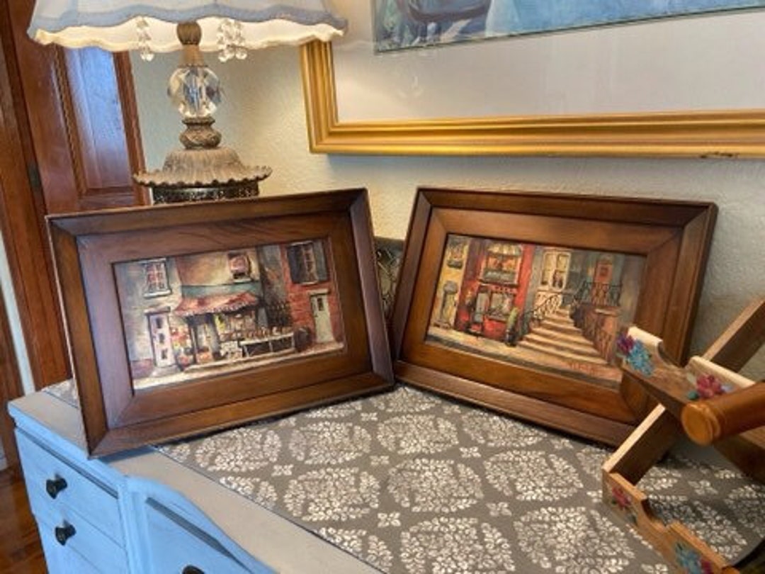 Pair of Vintage Mid Century Street Scenes Framed Philip Alfieri - Etsy