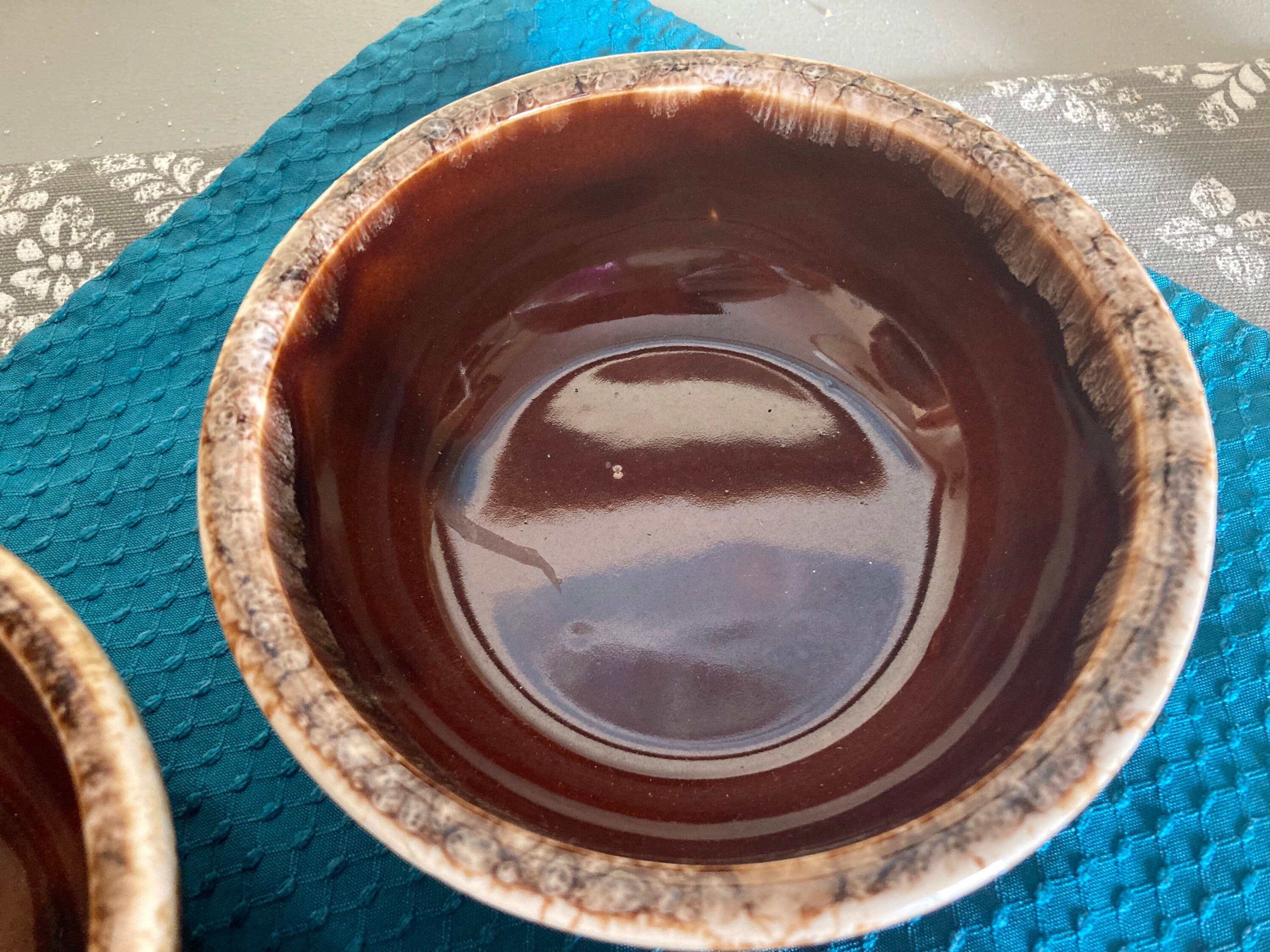 Set of 3 Kathy Kale USA Vintage Brown Drip Ware Bowls - Etsy