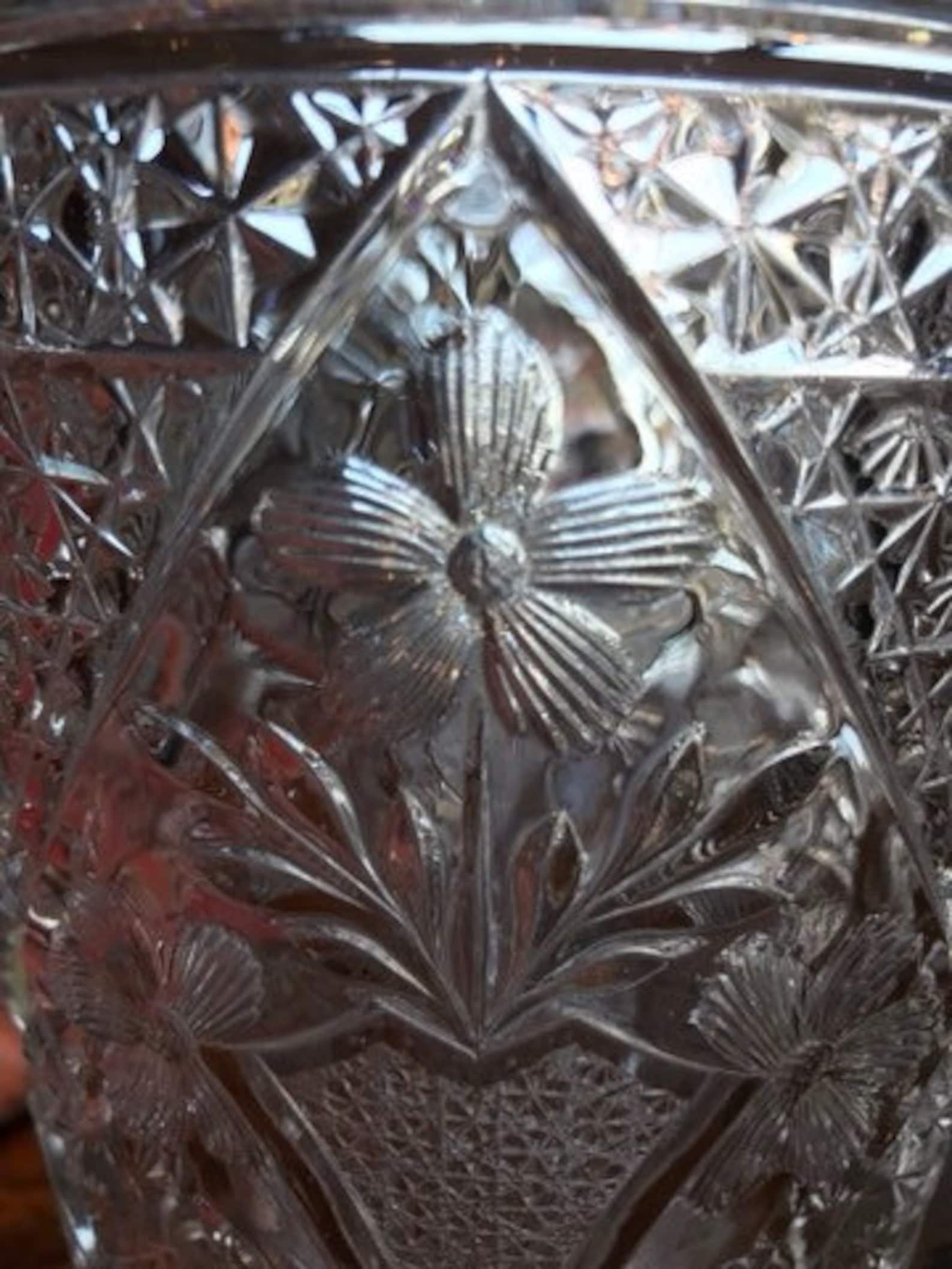 Early American Pattern Glass EAPG Pitcher Heavily Patterned - Etsy