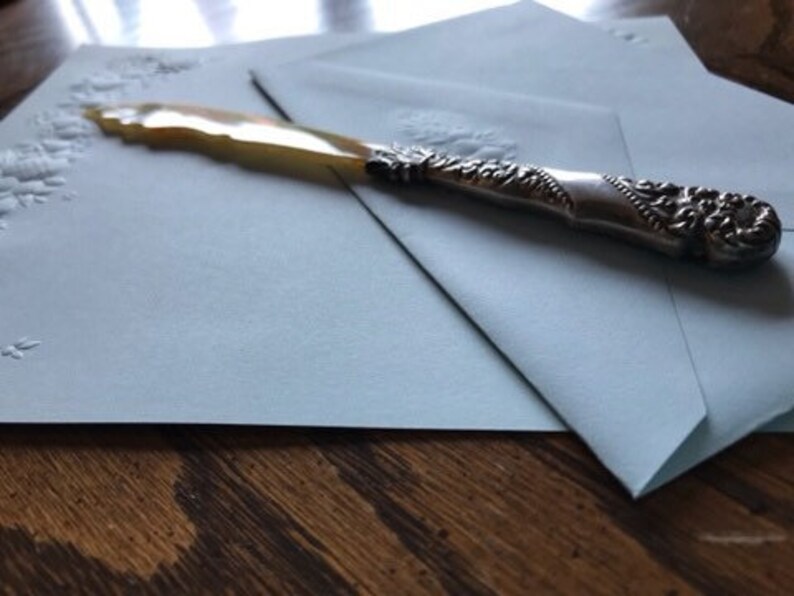 Beautiful Vintage Sterling Silver Handle Bakelite Blade Letter - Etsy