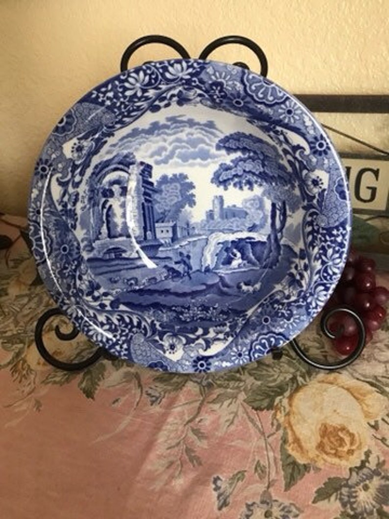 Copeland Spode’s Blue Italian Made in England Serving or Fruit Bowl - Etsy