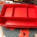 Vintage Red Tuppercraft Rectangular Container With Tray - Etsy