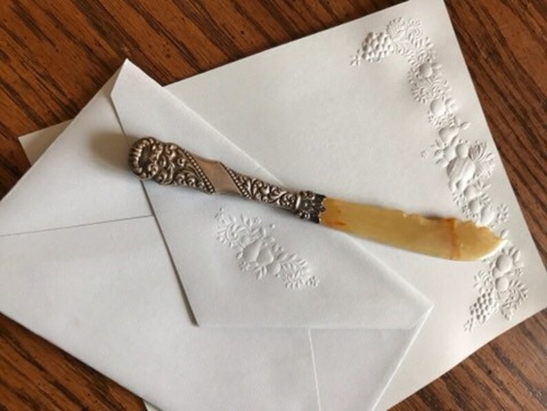 Beautiful Vintage Sterling Silver Handle Bakelite Blade Letter - Etsy