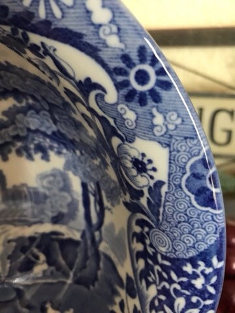 Copeland Spodes Blue Italian Made in England Serving or Fruit - Etsy