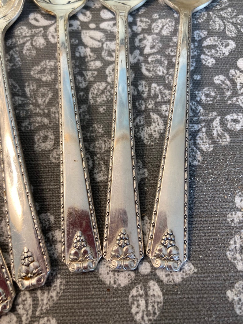 Vintage Replacement Silver Plate Flatware Prestige Plate Set of 6 ...