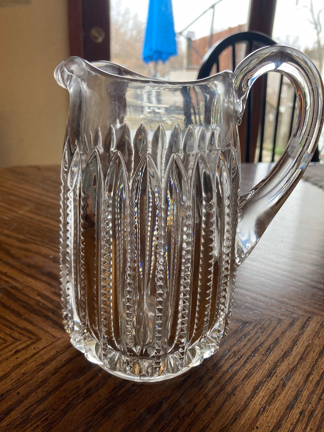 Antique EAPG National Glass Co. the Prize Pattern Water Pitcher - Etsy