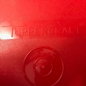 Vintage Red Tuppercraft Rectangular Container With Tray - Etsy