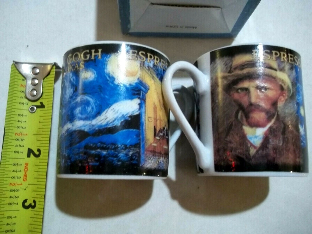 LOT of 2 NEW Vincent Van Gogh Vodkas Espresso Cups New in Box - Etsy