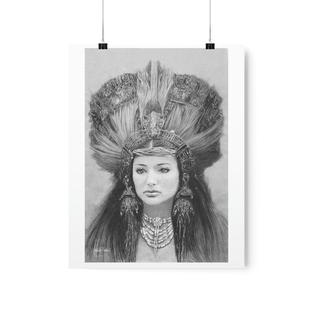 Rich Poling's Native Queen Fantasy Art Illustration - Etsy