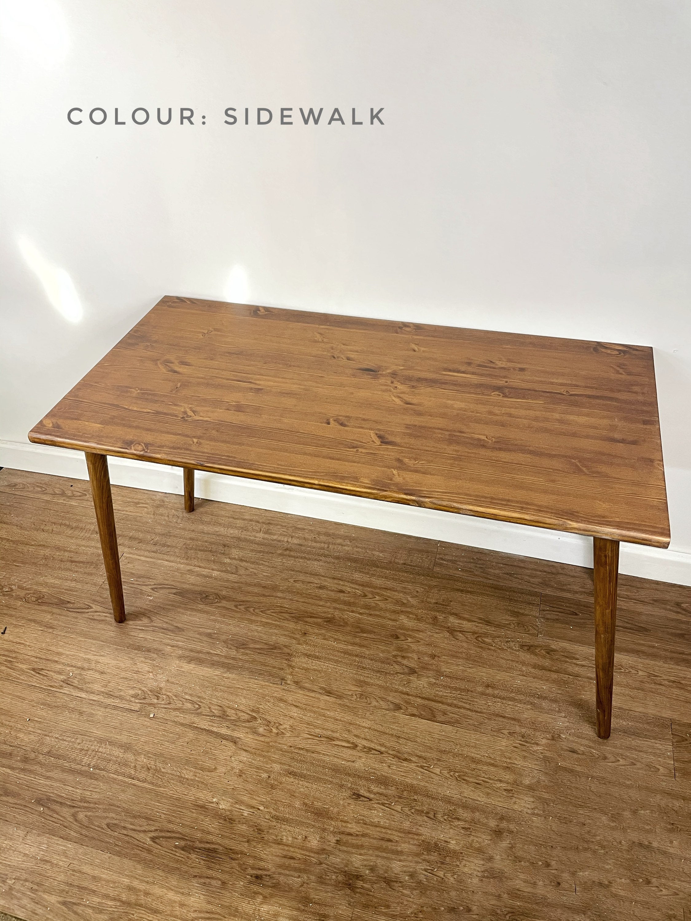 Bespoke handmade wooden table / desk. 120 x 60 tapered wood | Etsy